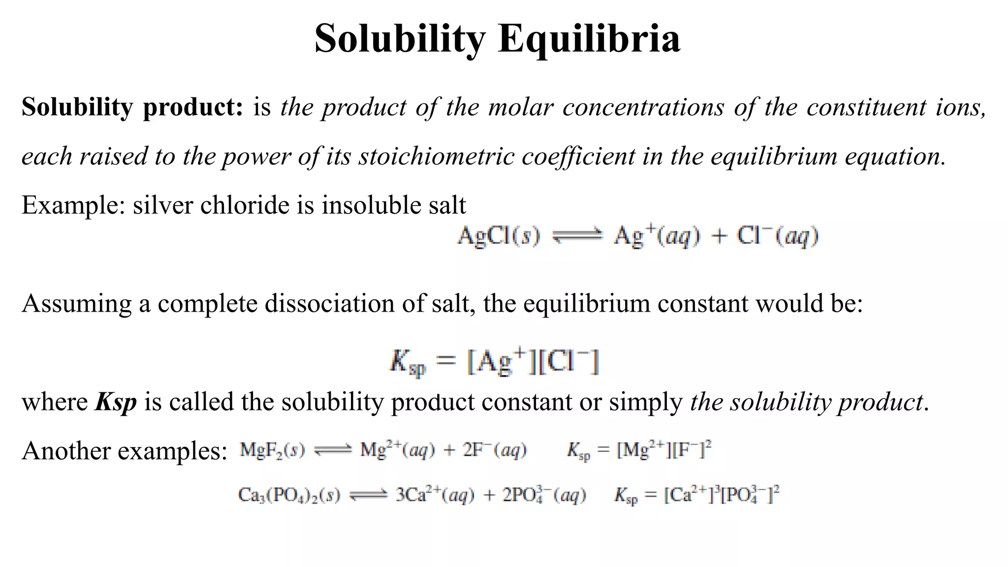Acid base eqm and solubility equilibrium | PPT