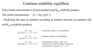 Acid base eqm and solubility equilibrium | PPT