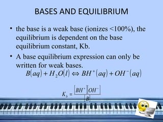Acid base equilibrium | PPT