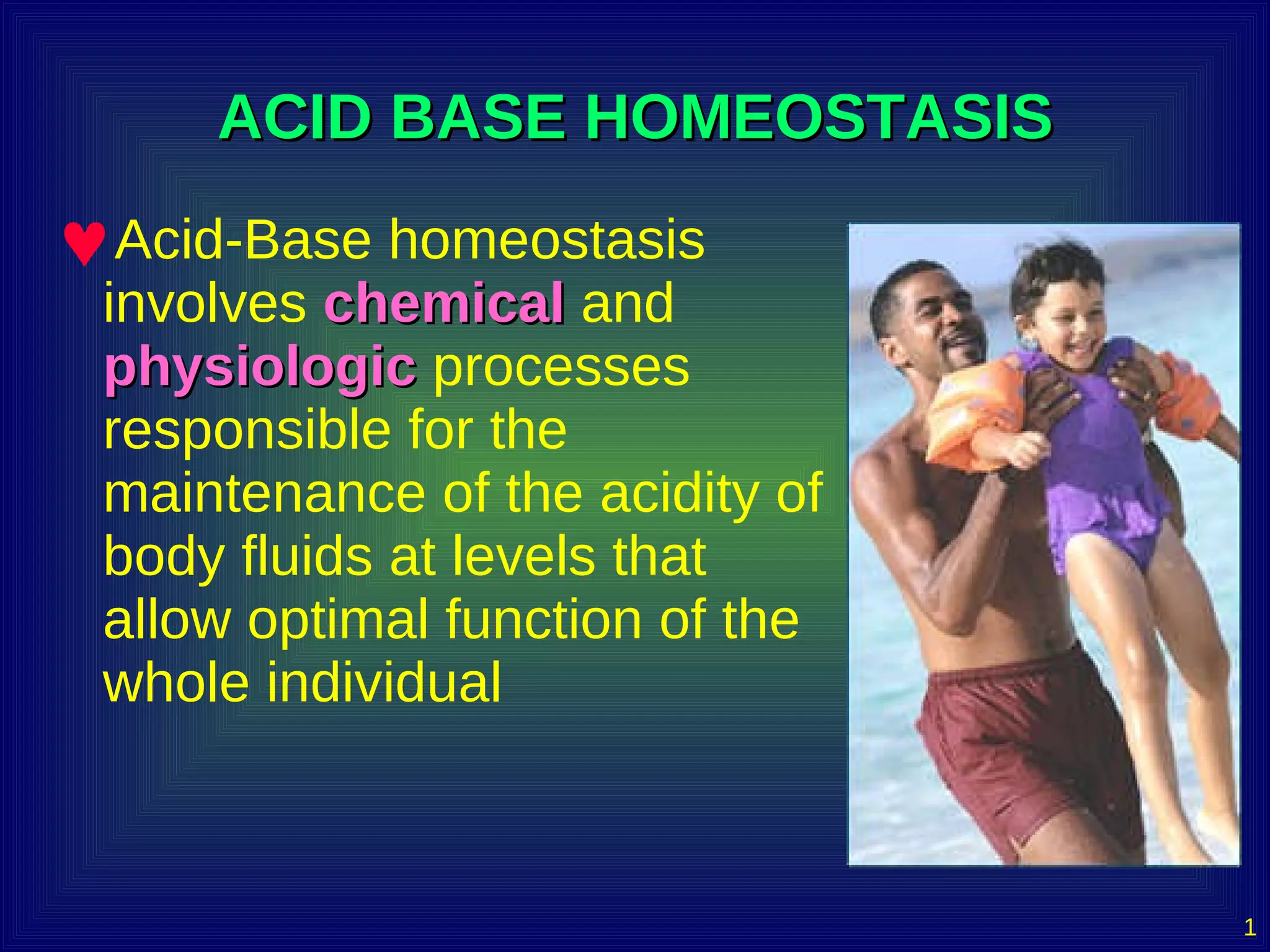 Acid-Base Homeostasis Mechanisms | PPT