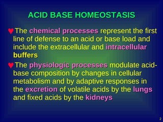 Acid Base Homeostasis | PPT