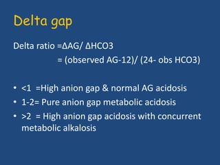 Interpretation of the Arterial Blood Gas analysis | PPT