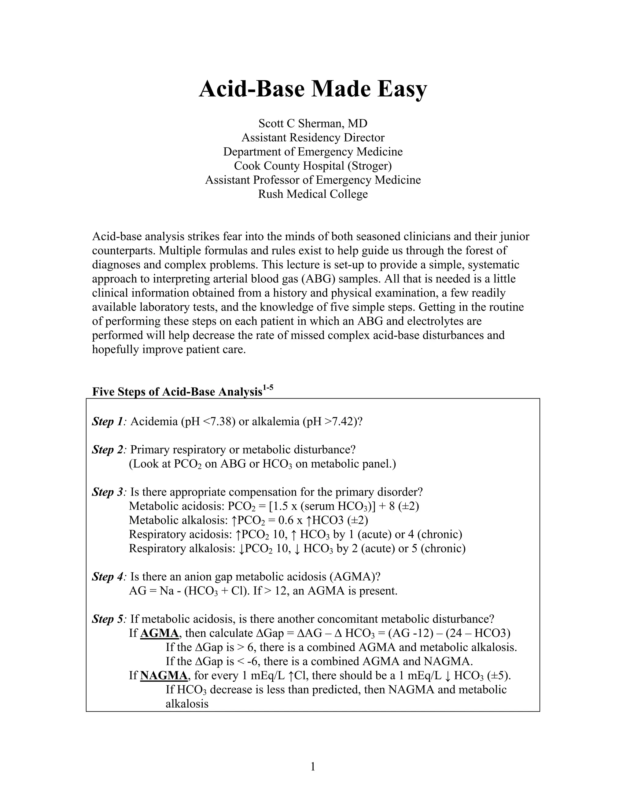 Acid Base Made Easy | PDF