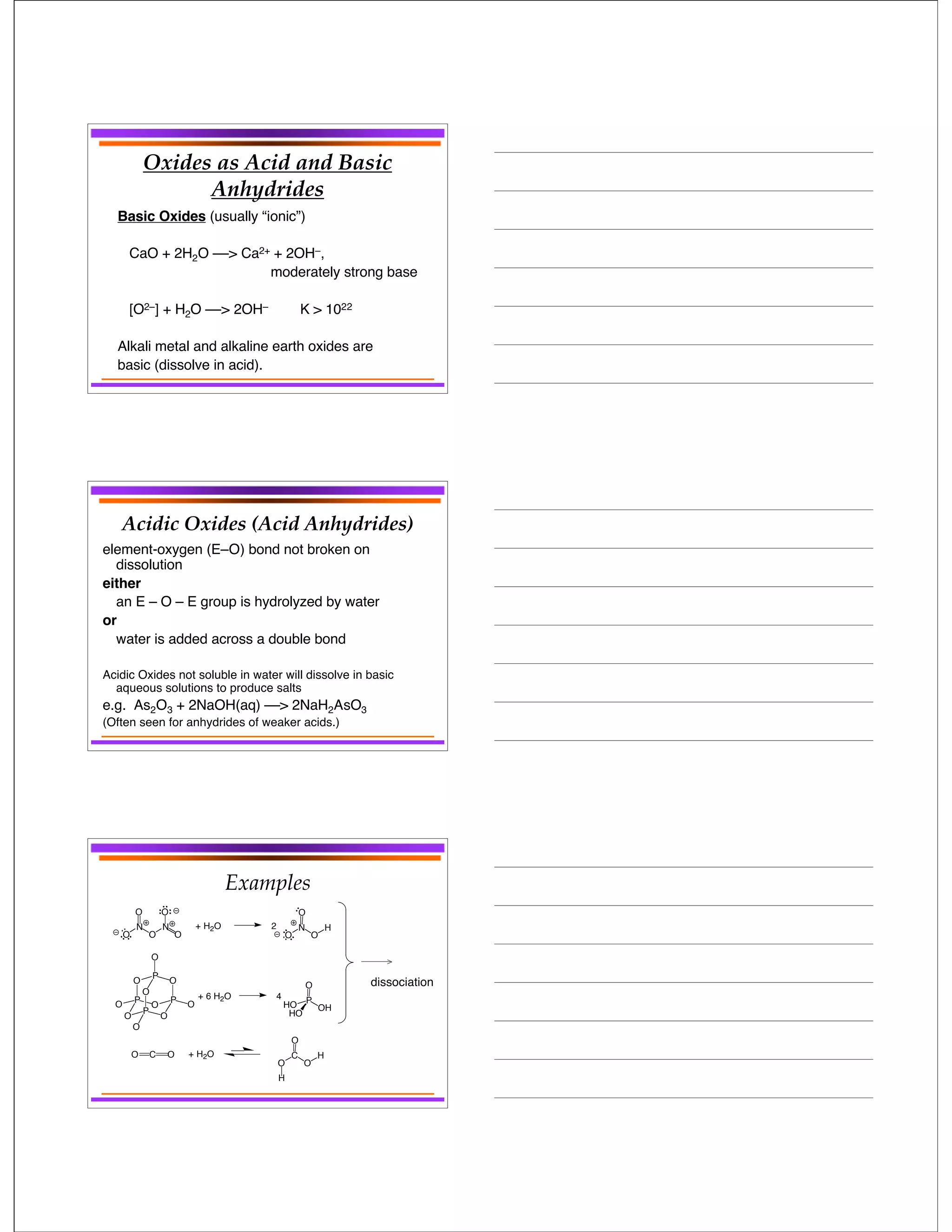 Acid base oxide | PDF