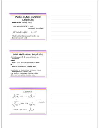 Acid base oxide | PDF | Chemistry | Science