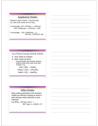 Acid base oxide | PDF | Chemistry | Science