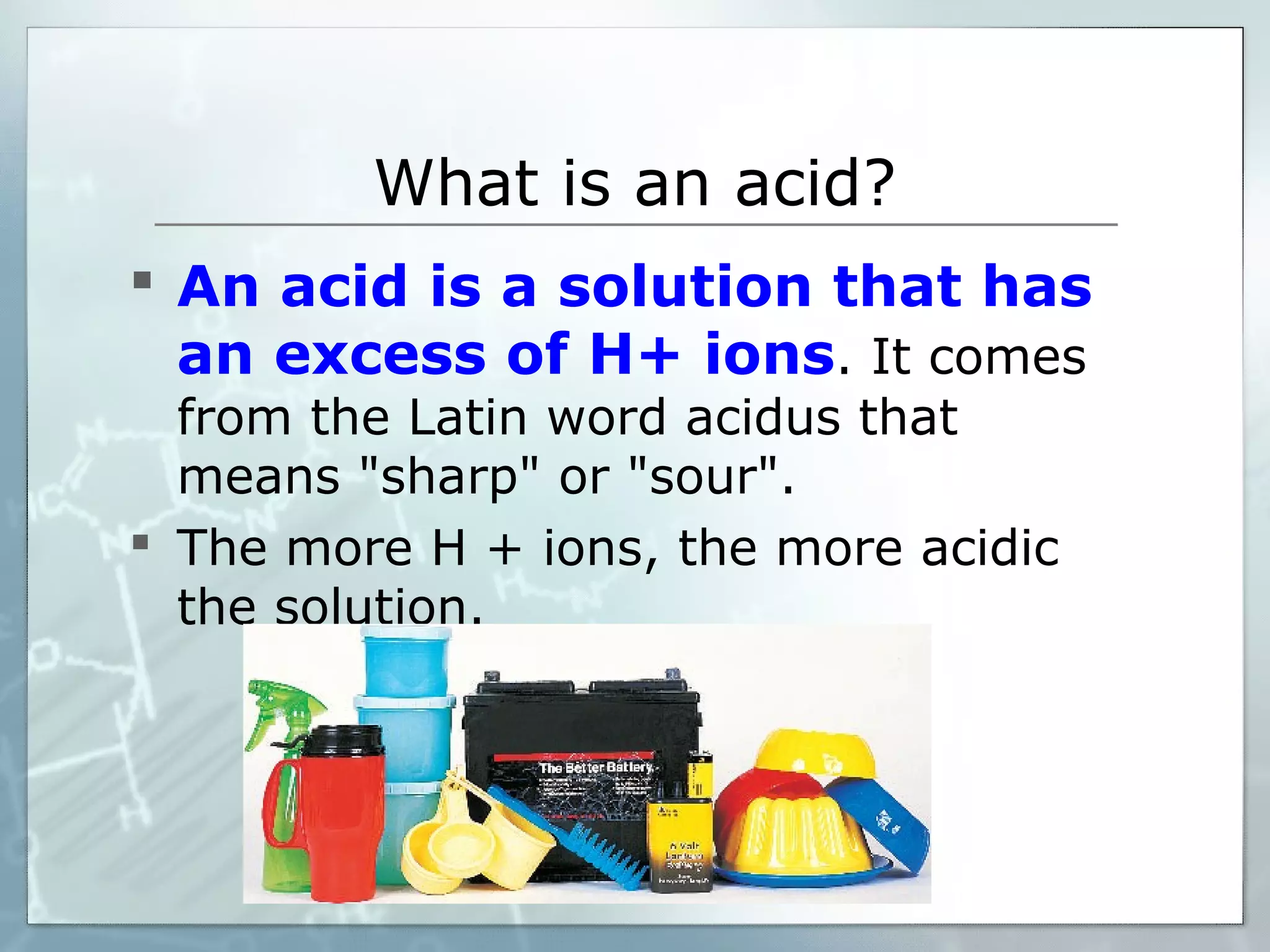 Acid base reactions notes | PPT