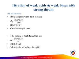 Acid base titration | PPTX