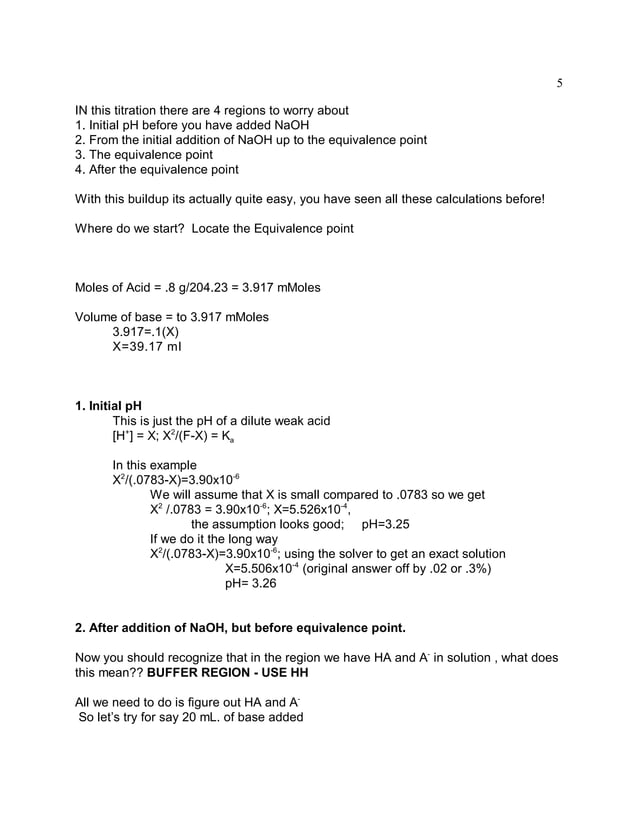 Acid base titrations | PDF