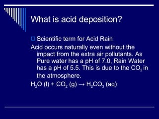 Acid Deposition | PPT