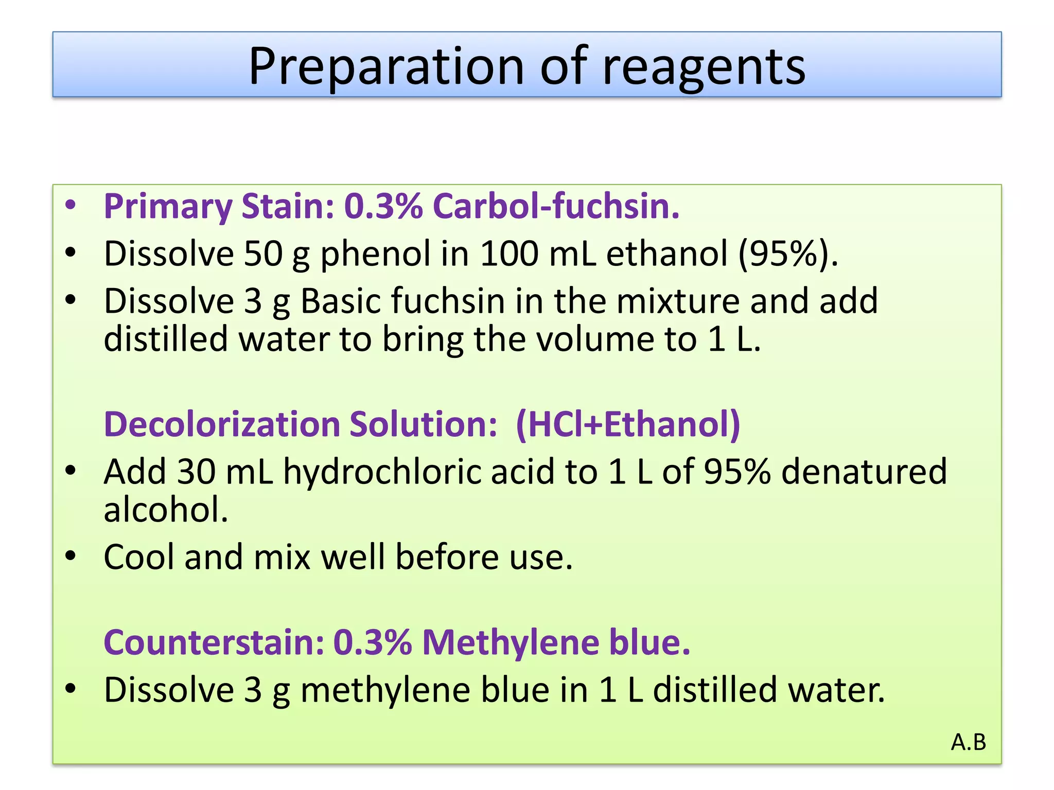 Acid fast staining | PDF