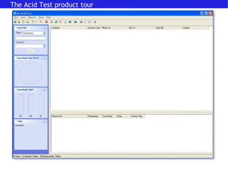 Acid Test Product Demo | PPT | Sales | Business