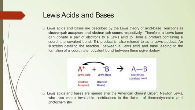 Acid base concepts Acid Base concepts; Arrhenius, Lowery-Bronsted, Lewis. Soft and hard acid ...
