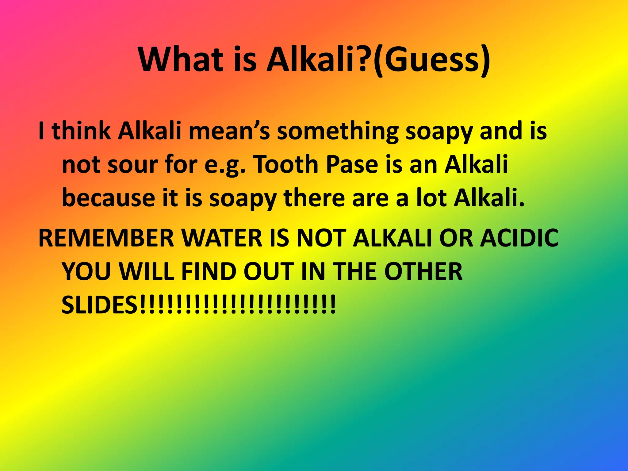 Acid and alkali | PPTX