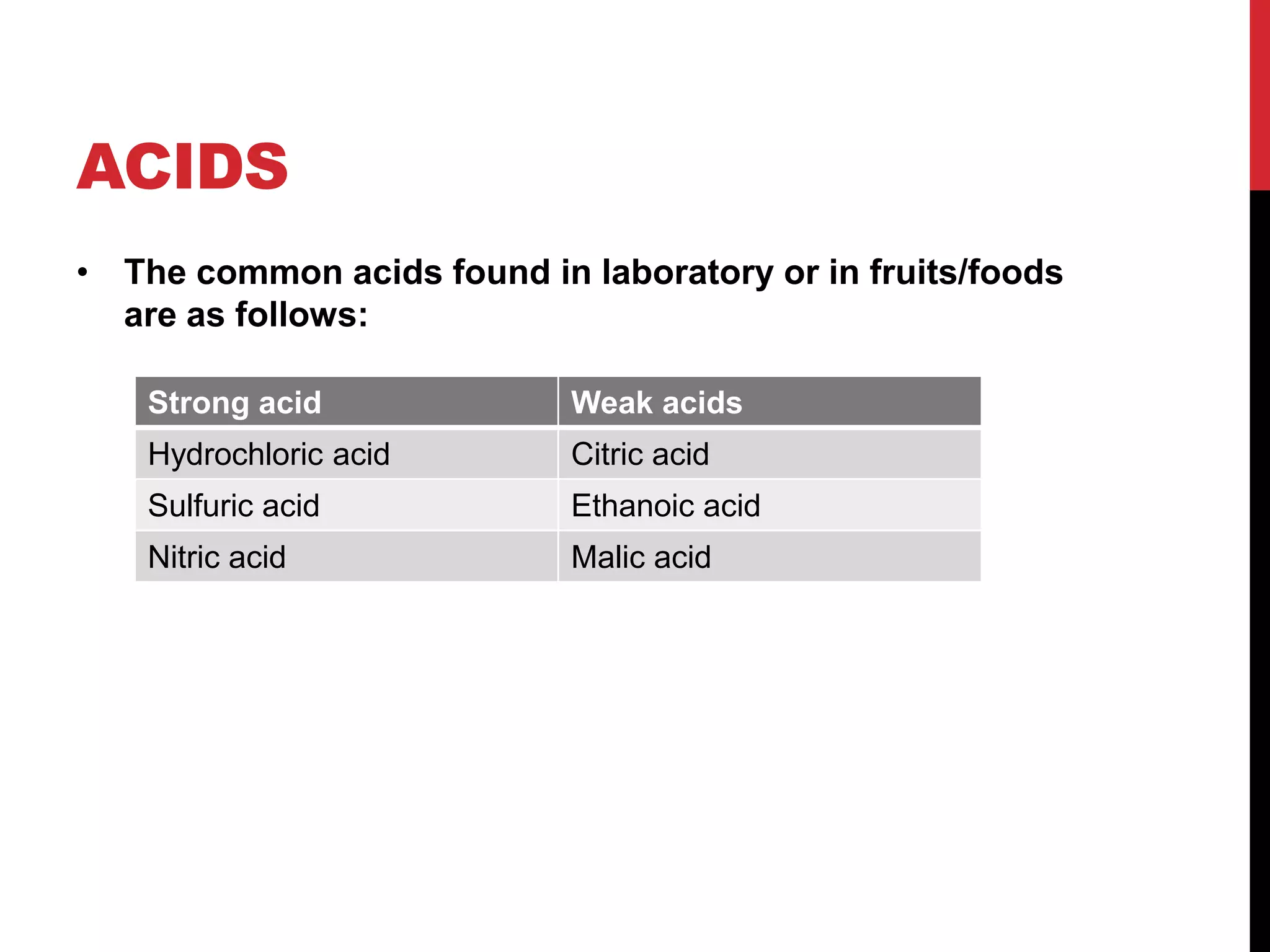 Acid and alkalis | PPTX
