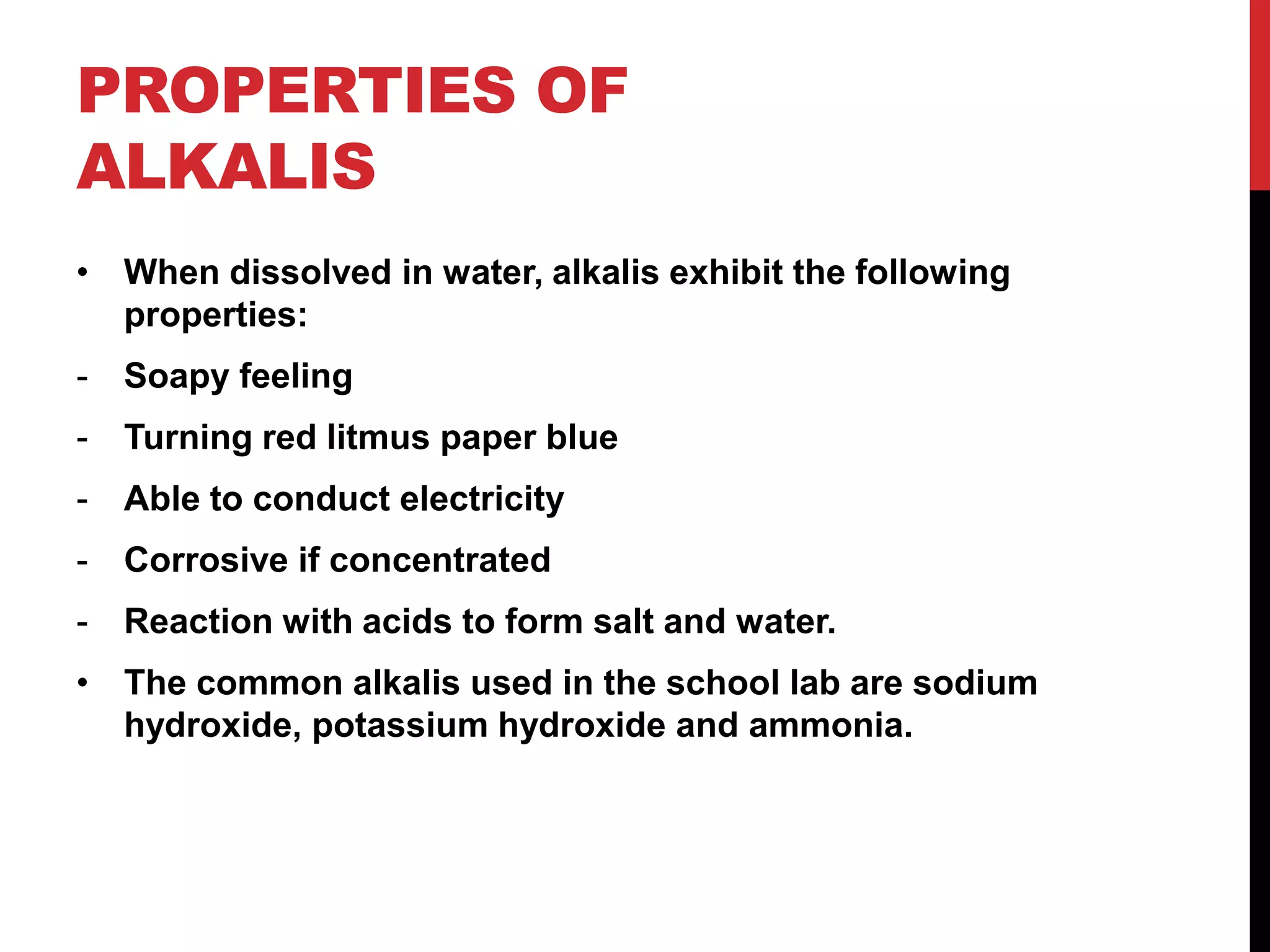 Acid and alkalis | PPTX
