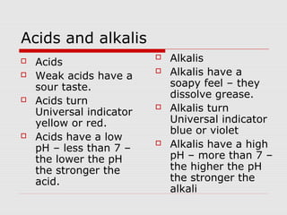 Acid and alkalis Lesson 3 | PPT