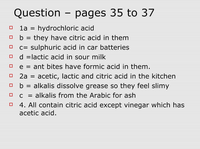 Acid and alkalis Lesson 3 | PPT