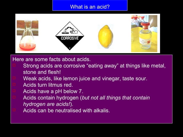 Acid and alkalis Lesson 3 | PPT