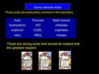 Acid and alkalis Lesson 3 | PPT
