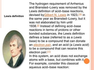 Acid and base | PPTX