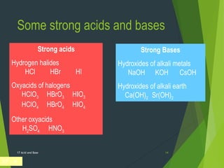Acid and base | PPT