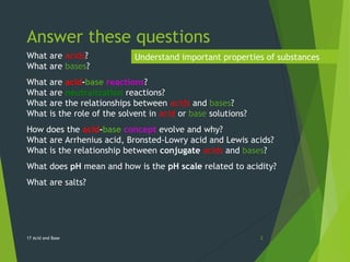 Acid and base | PPT