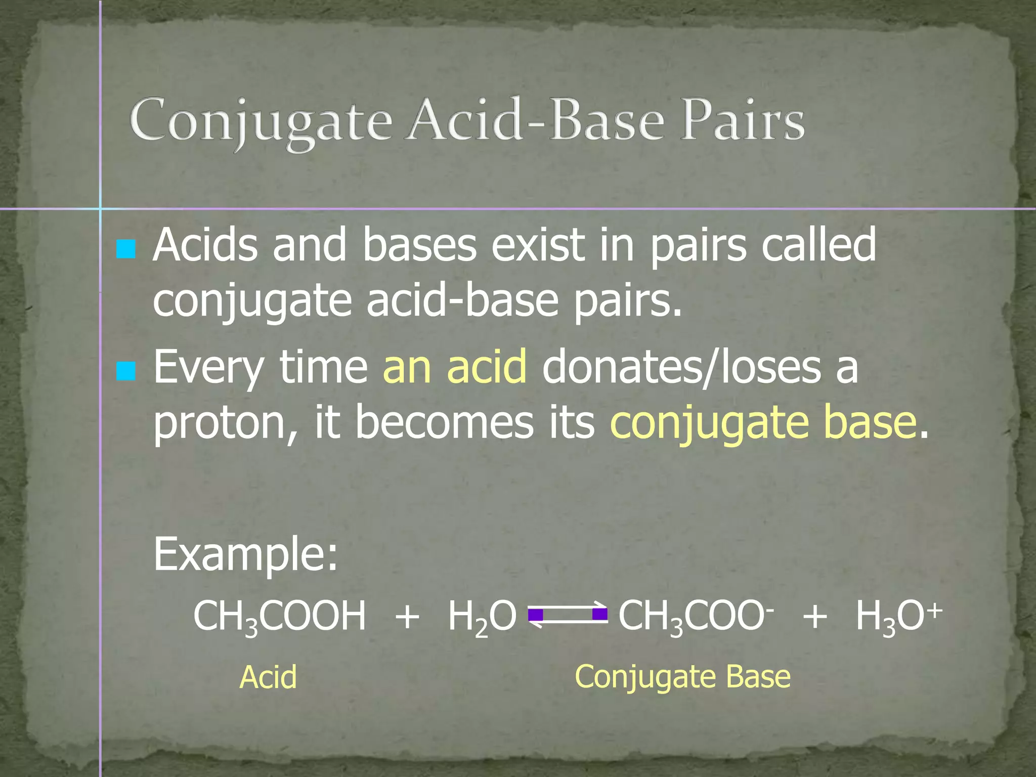 Acid and base theories | PPTX