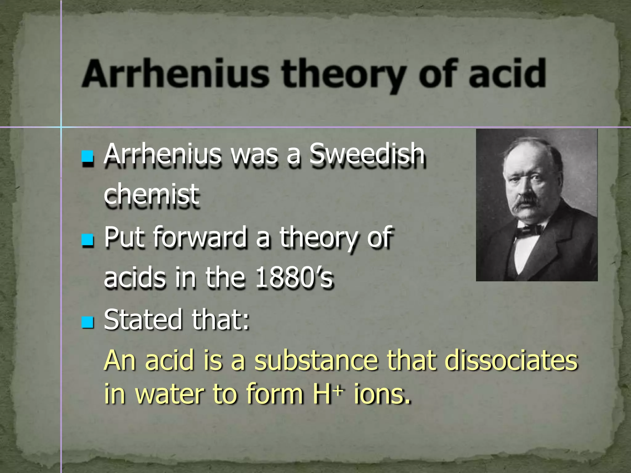 Acid and base theories | PPTX