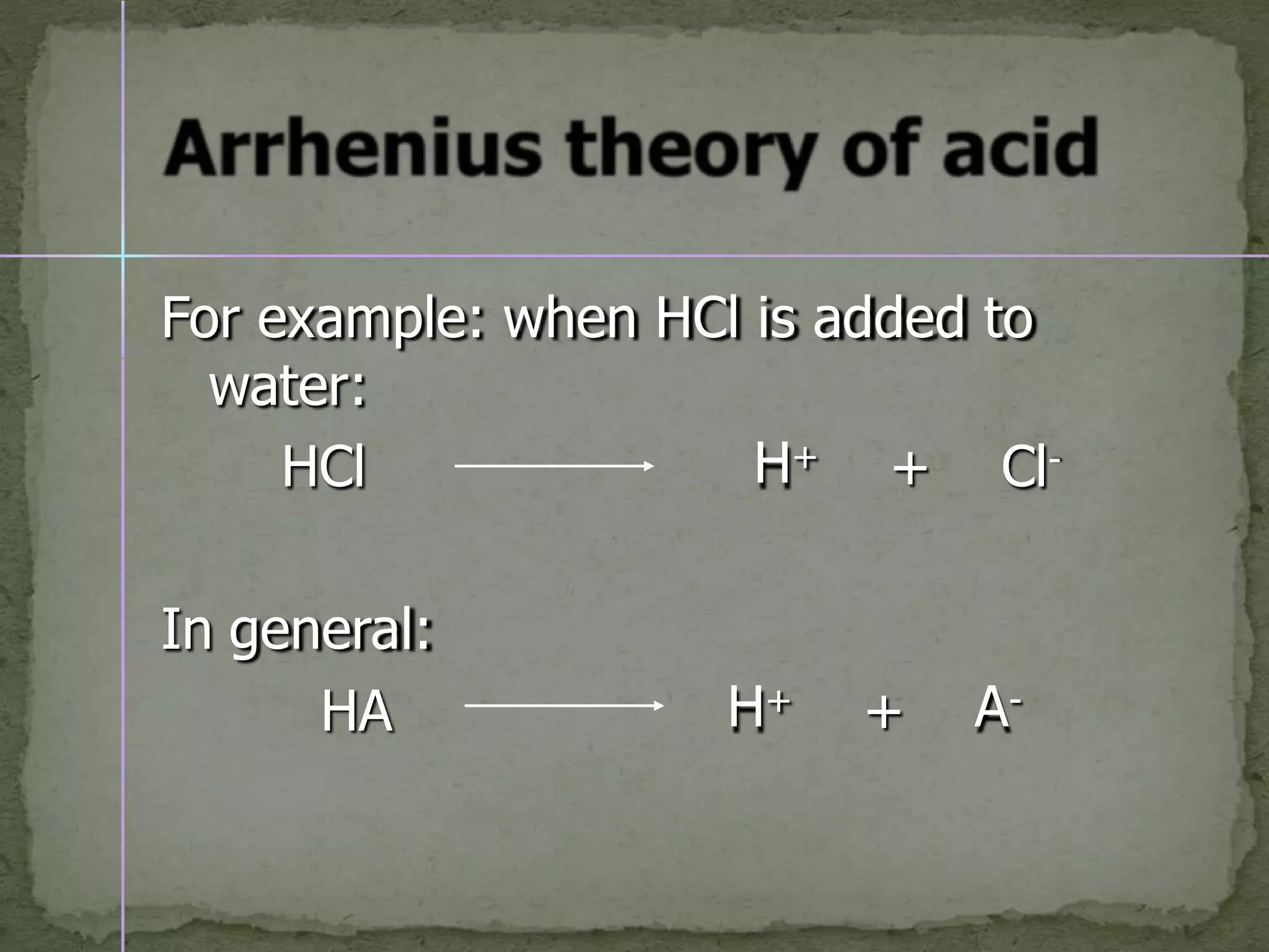 Acid and base theories | PPTX