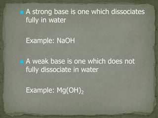 Acid and base theories | PPTX