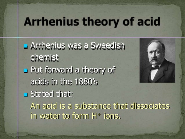 Acid and base theories | PPTX | Chemistry | Science