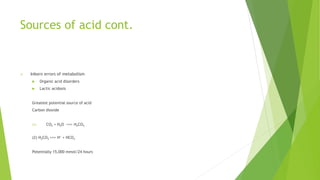 acid and base with acid and base disorders | PPTX