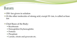 Acid and base Balance by Dr. Tehmas (Part 1) | PPTX