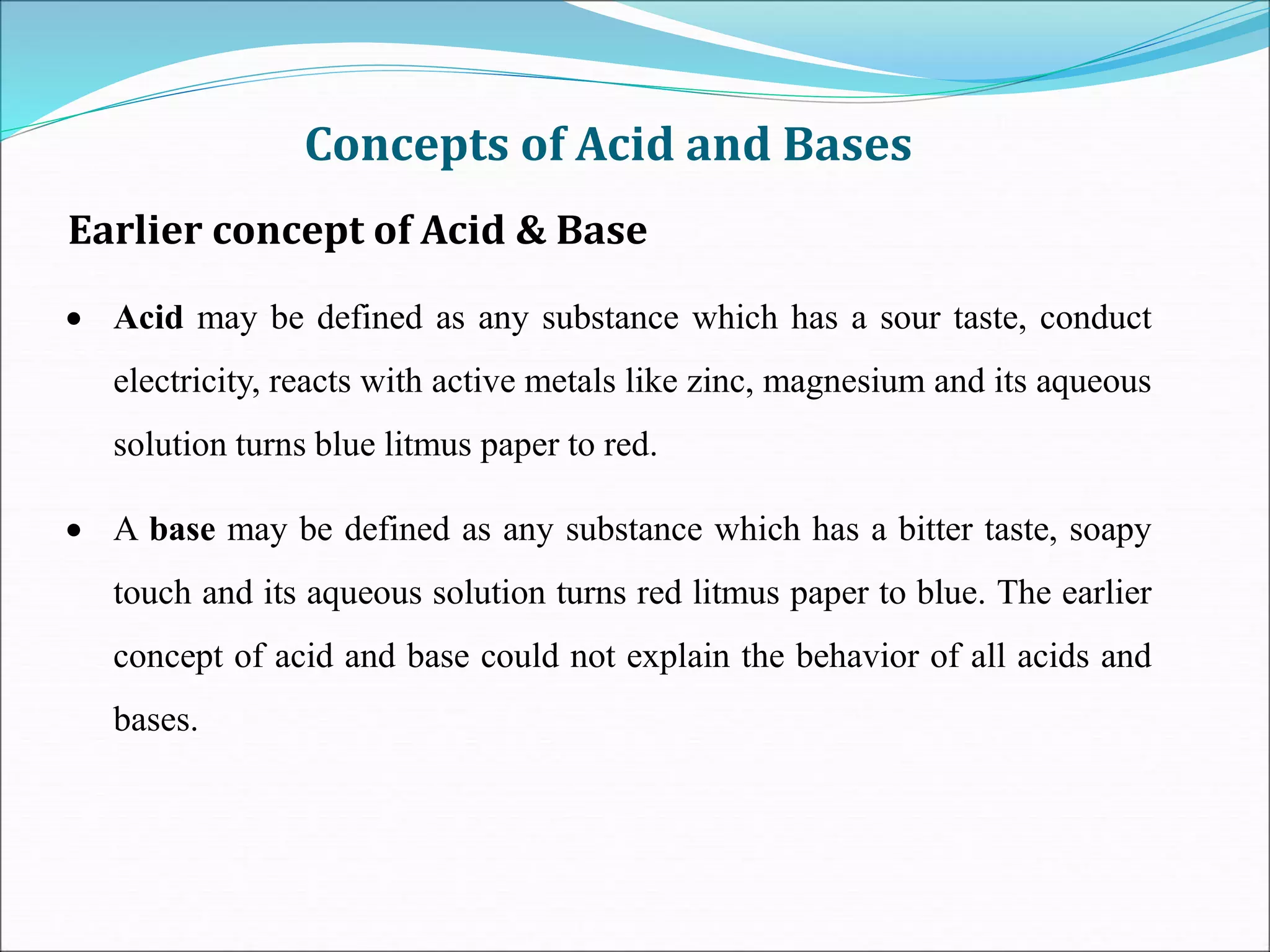 Acid and bases | PPT