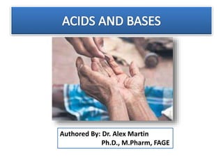 Acid and bases (PCI Syllabus, B.Pharm) | PPT