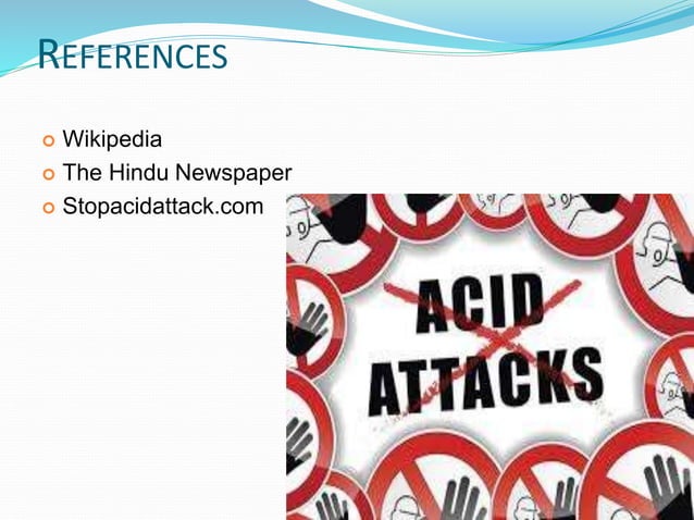 Acid attack in India | PPTX