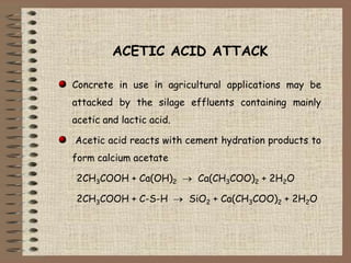 Acid attack on concrete | PPTX