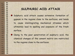 Acid attack on concrete | PPTX