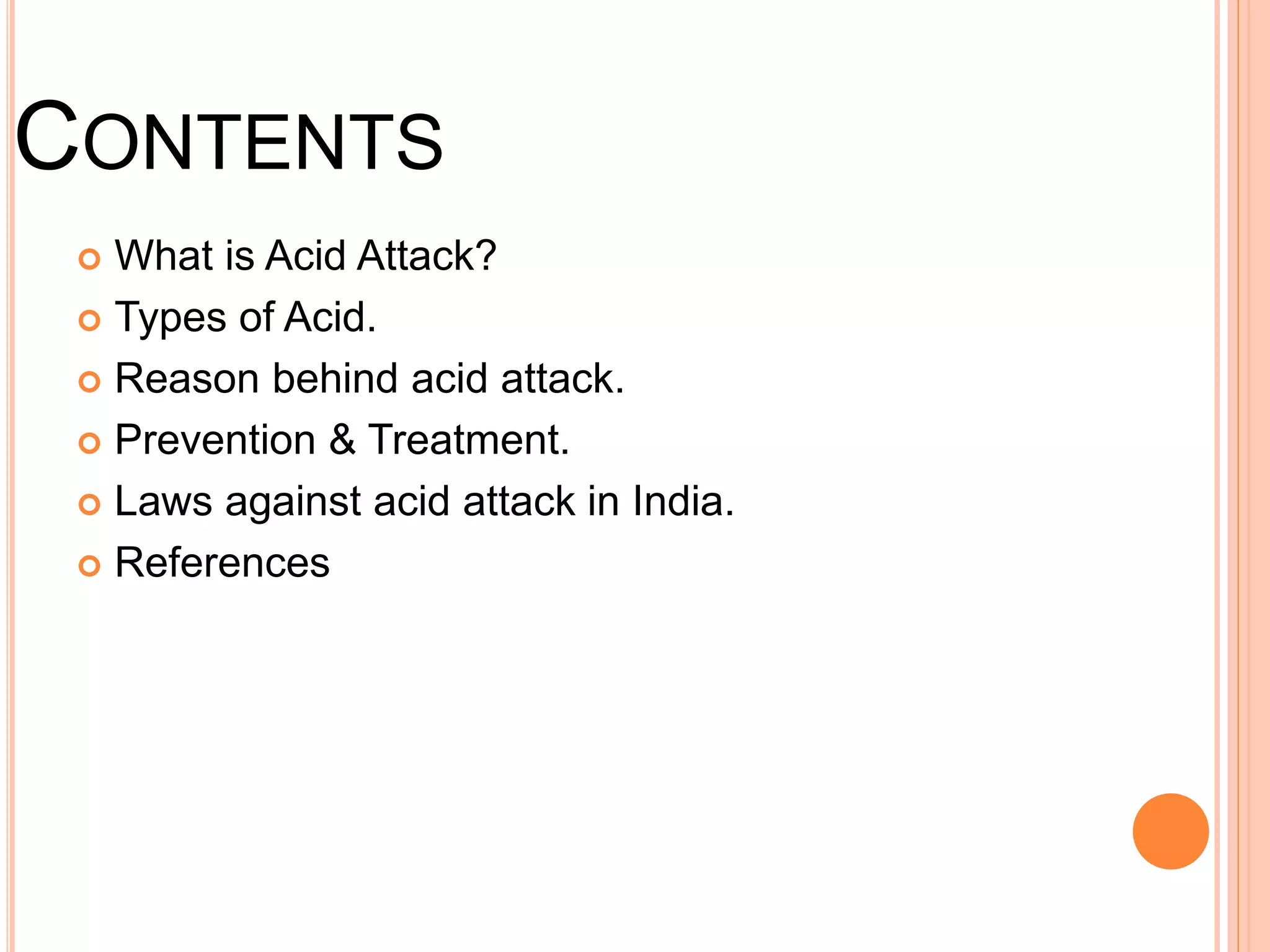 Acid attack ppt by bhavna saini (mathura, up) | PPTX