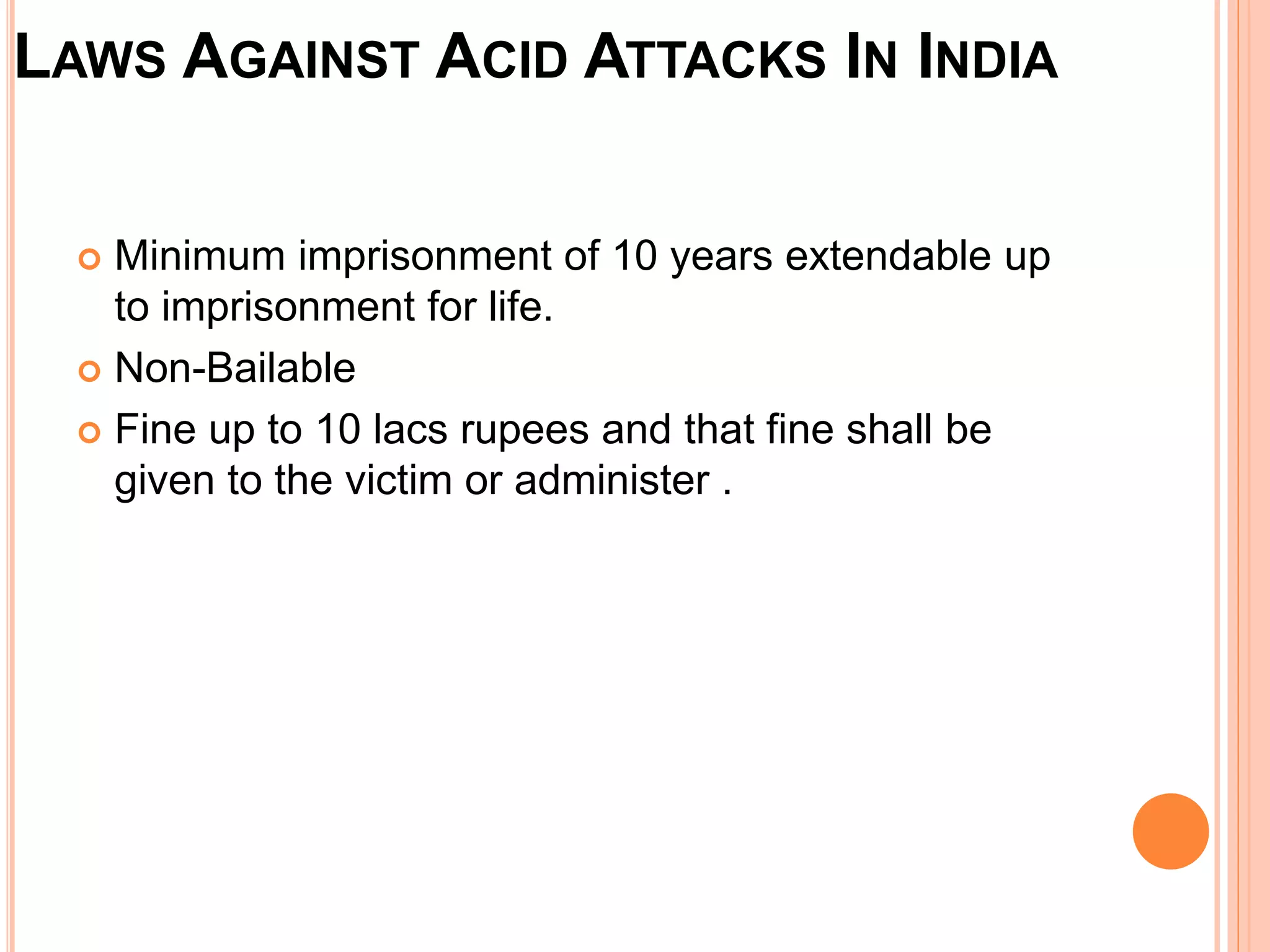 Acid attack ppt by bhavna saini (mathura, up) | PPTX