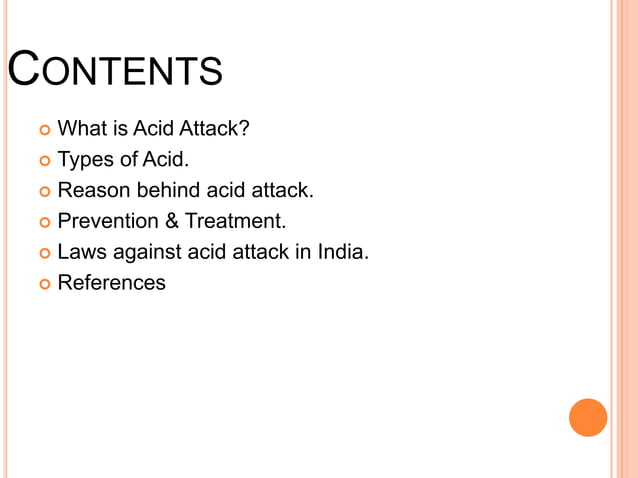 Acid attack ppt by bhavna saini (mathura, up) | PPTX