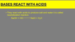 acid base.pptx | Chemistry | Science