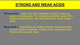 acid base.pptx | Chemistry | Science