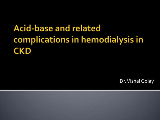 Acid base and control for the dialysis technician | PPTX | Lung and ...