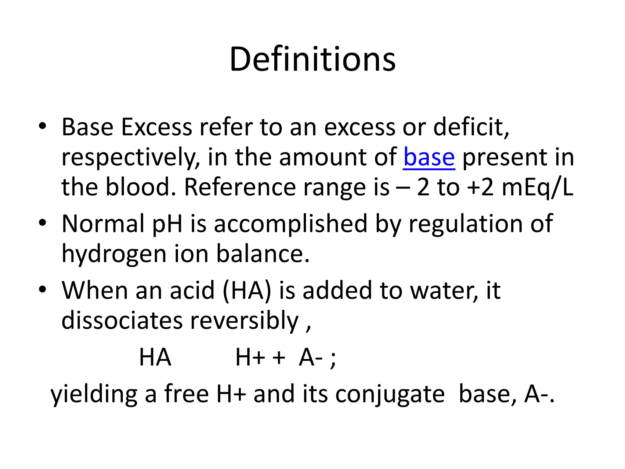 Acid base abnormalities (causes and treatment) | PPTX
