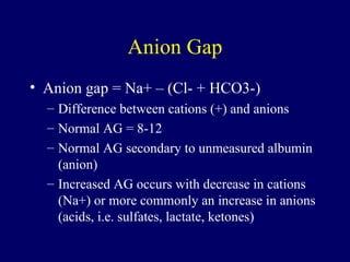 Acid Base Analysis | PPT