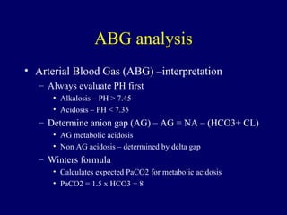 Acid Base Analysis | PPT