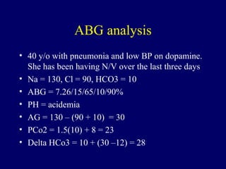 Acid Base Analysis | PPT