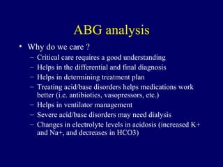 Acid Base Analysis | PPT